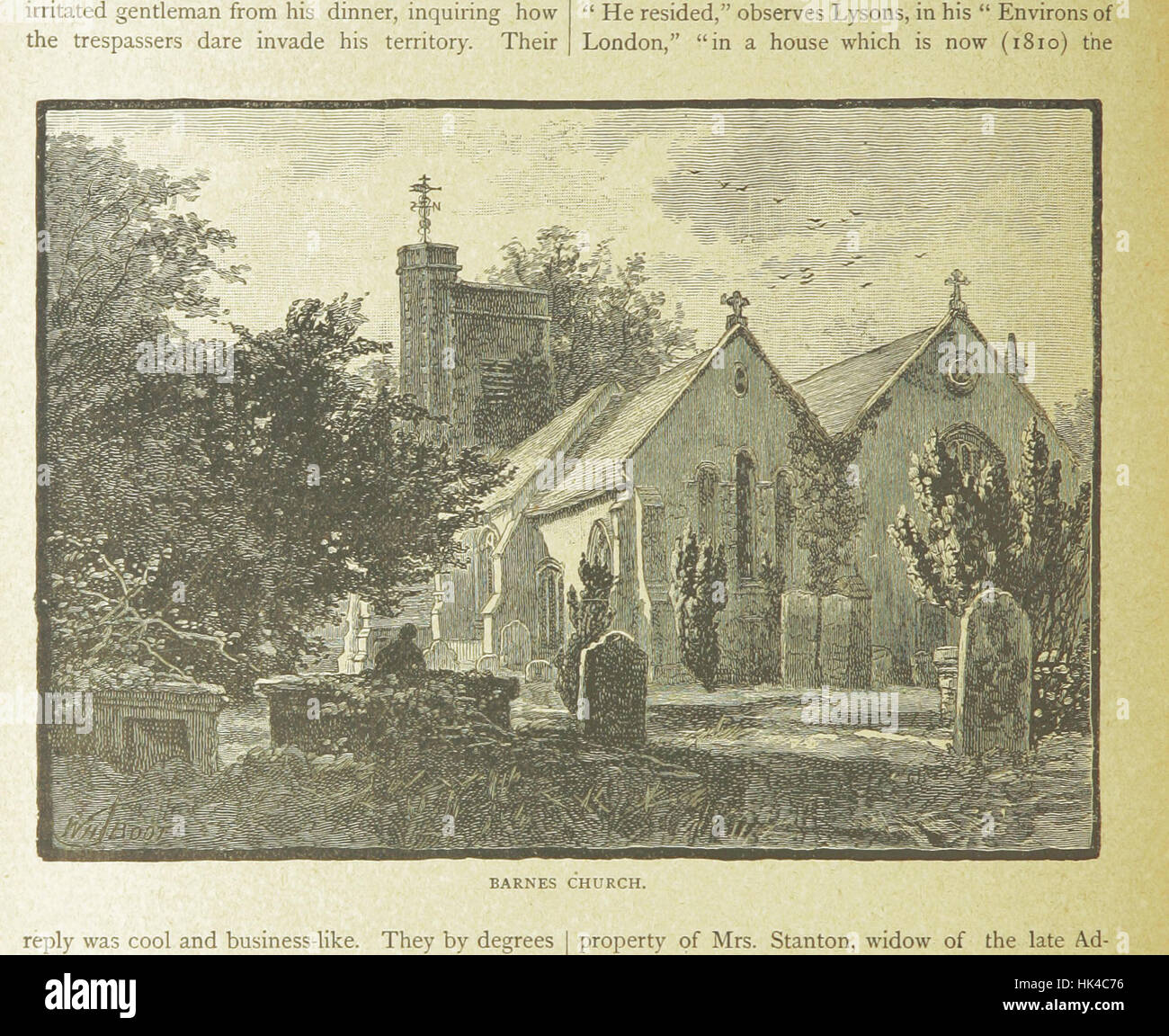 An illustration from 'Old & New London,' depicting scenes of London as ...