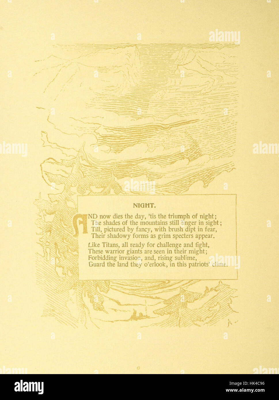 An image from 'Poems on Mont Blanc and Switzerland,' featuring poetry ...