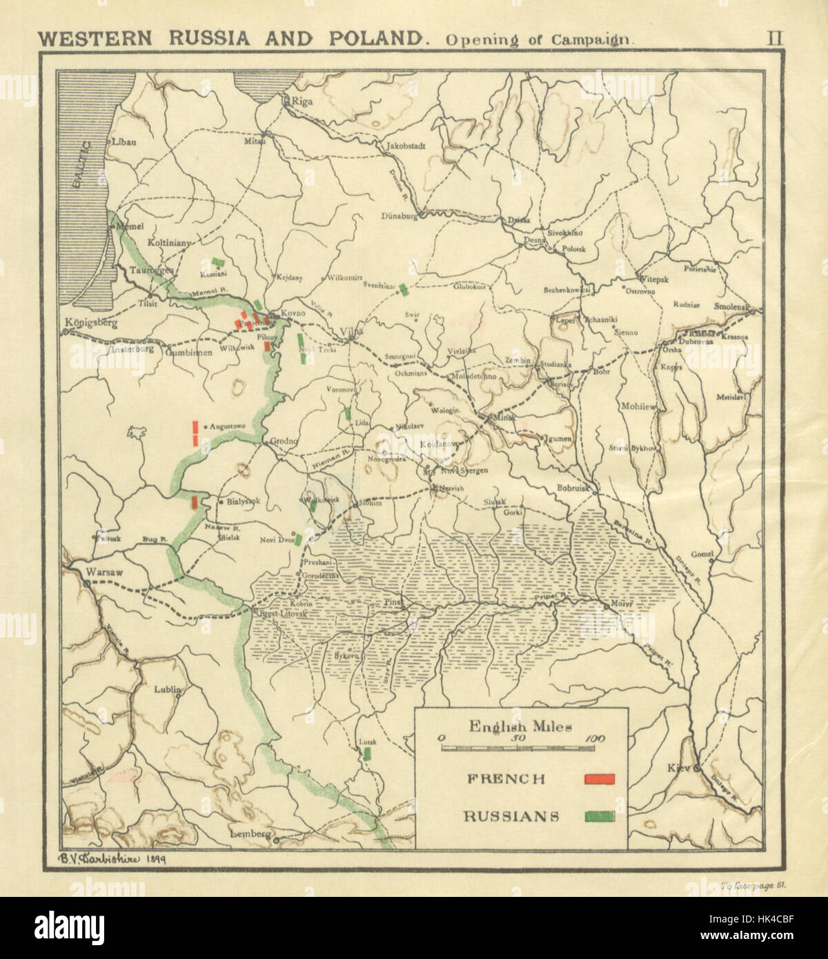 Image from page 108 of 'Napoleon's Invasion of Russia', featuring maps ...