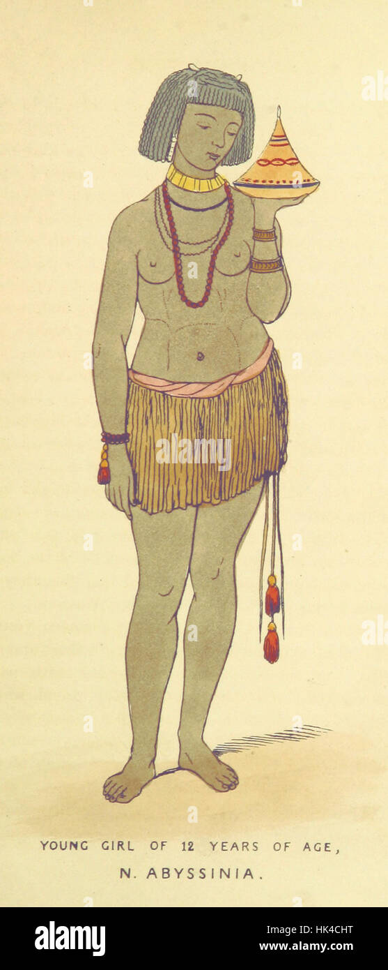 Map of abyssinia ethiopia in the 19th century hi-res stock photography ...