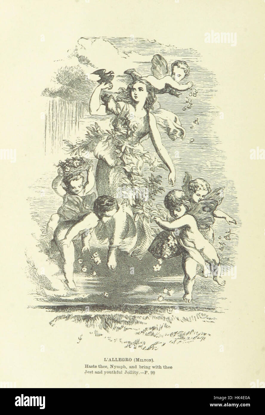 An illustration from 'A Thousand and One Gems of English Poetry ...