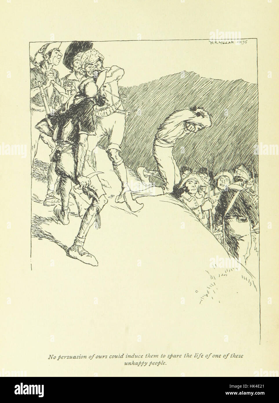 Image from 'Frank Mildmay,' showing an illustration by H. R. Millar ...