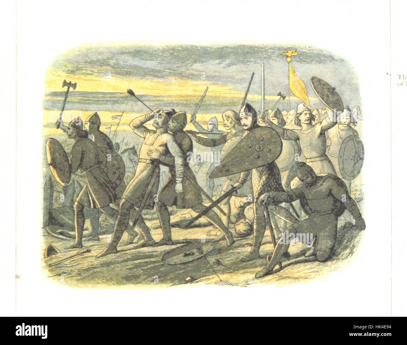 An image from 'A Chronicle of England', an illustrated historical ...