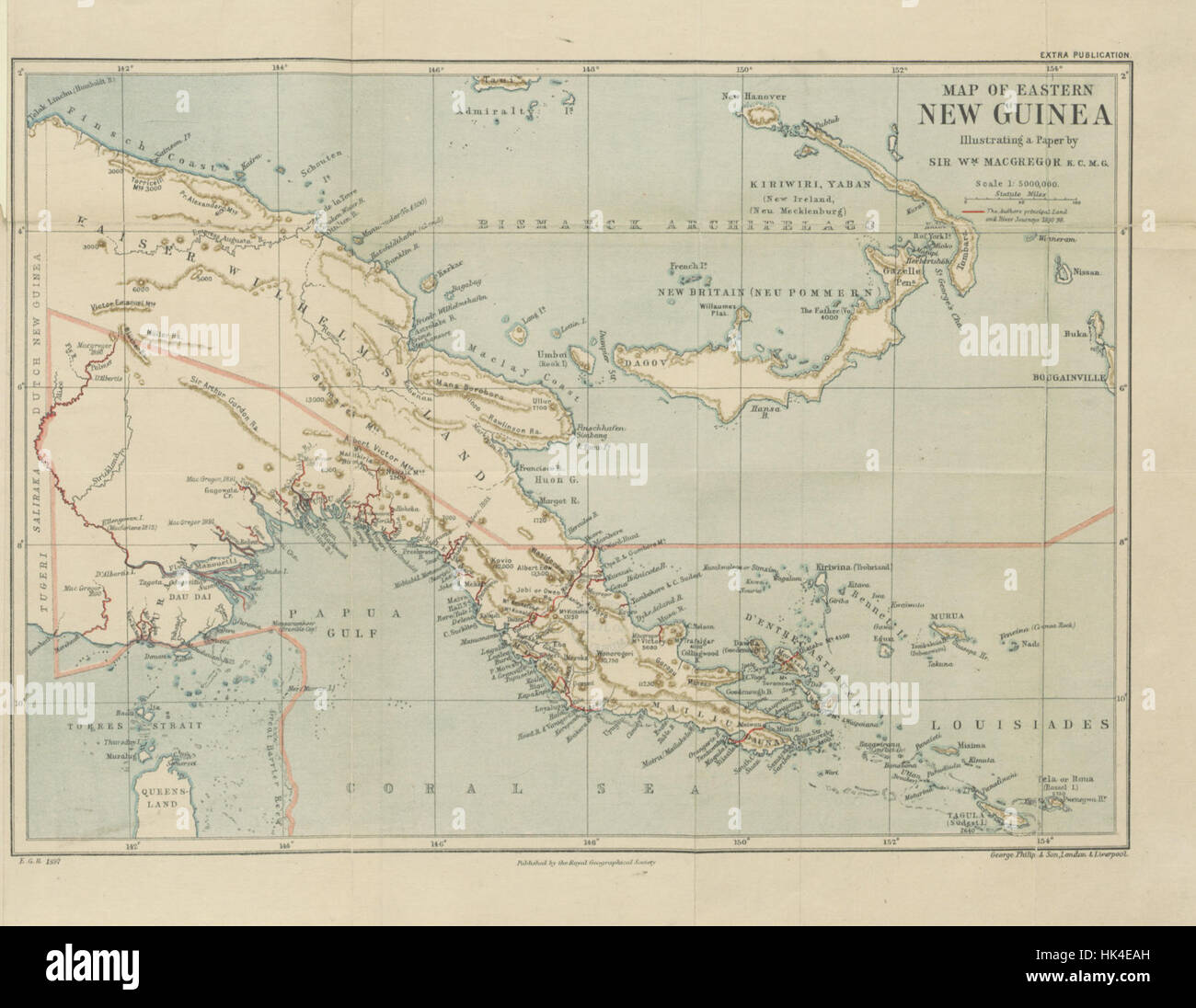 Maps of papua new guinea hi-res stock photography and images - Alamy