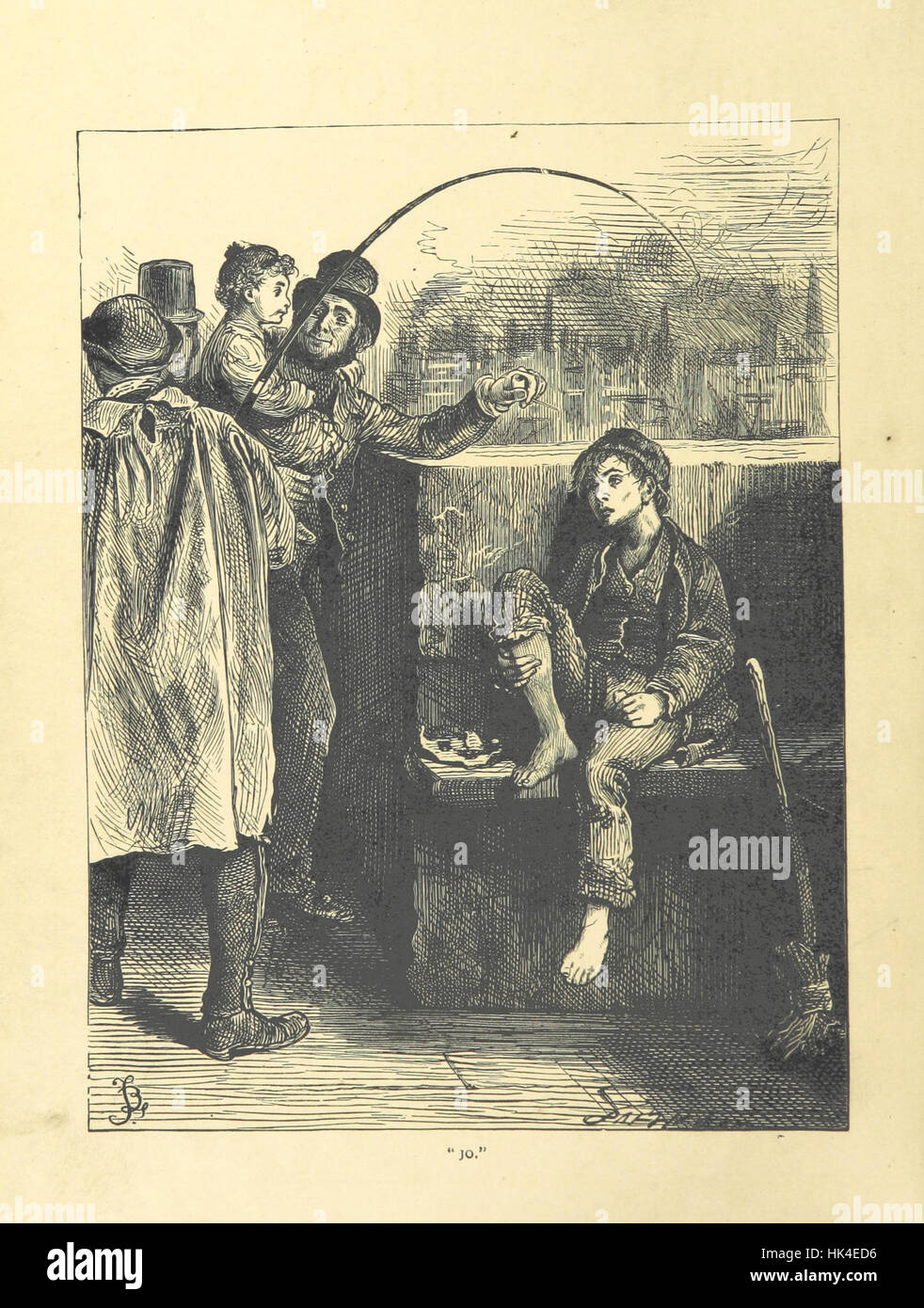Illustration from 'The Works of Charles Dickens,' depicting one of ...