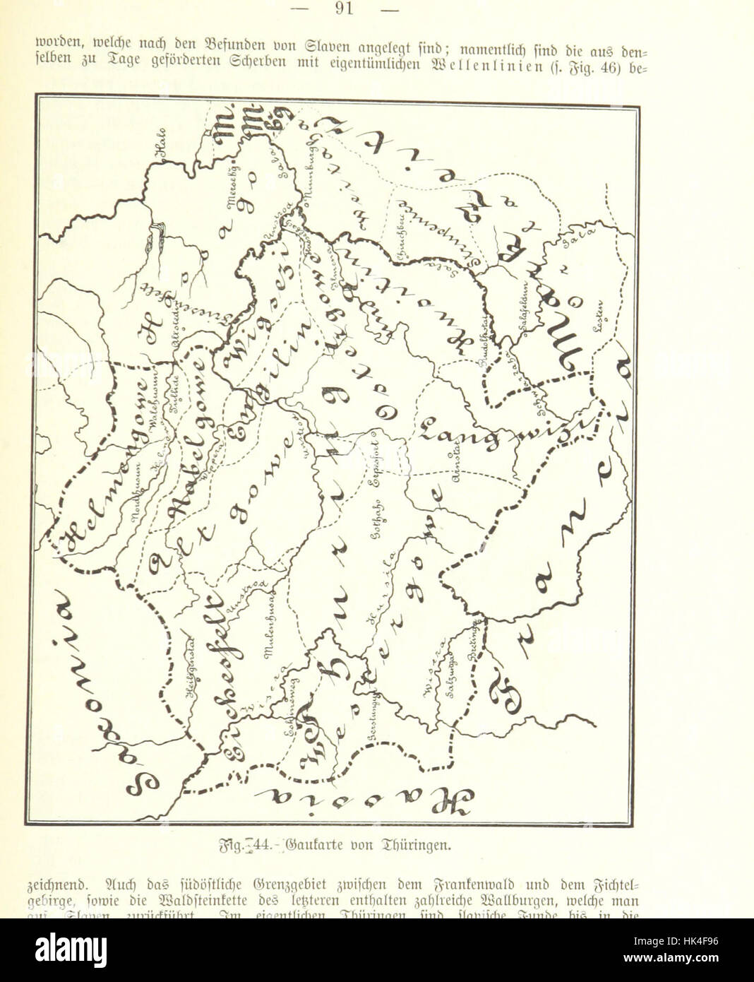 Illustration from 'Thueringen,' depicting the cultural and geographical ...