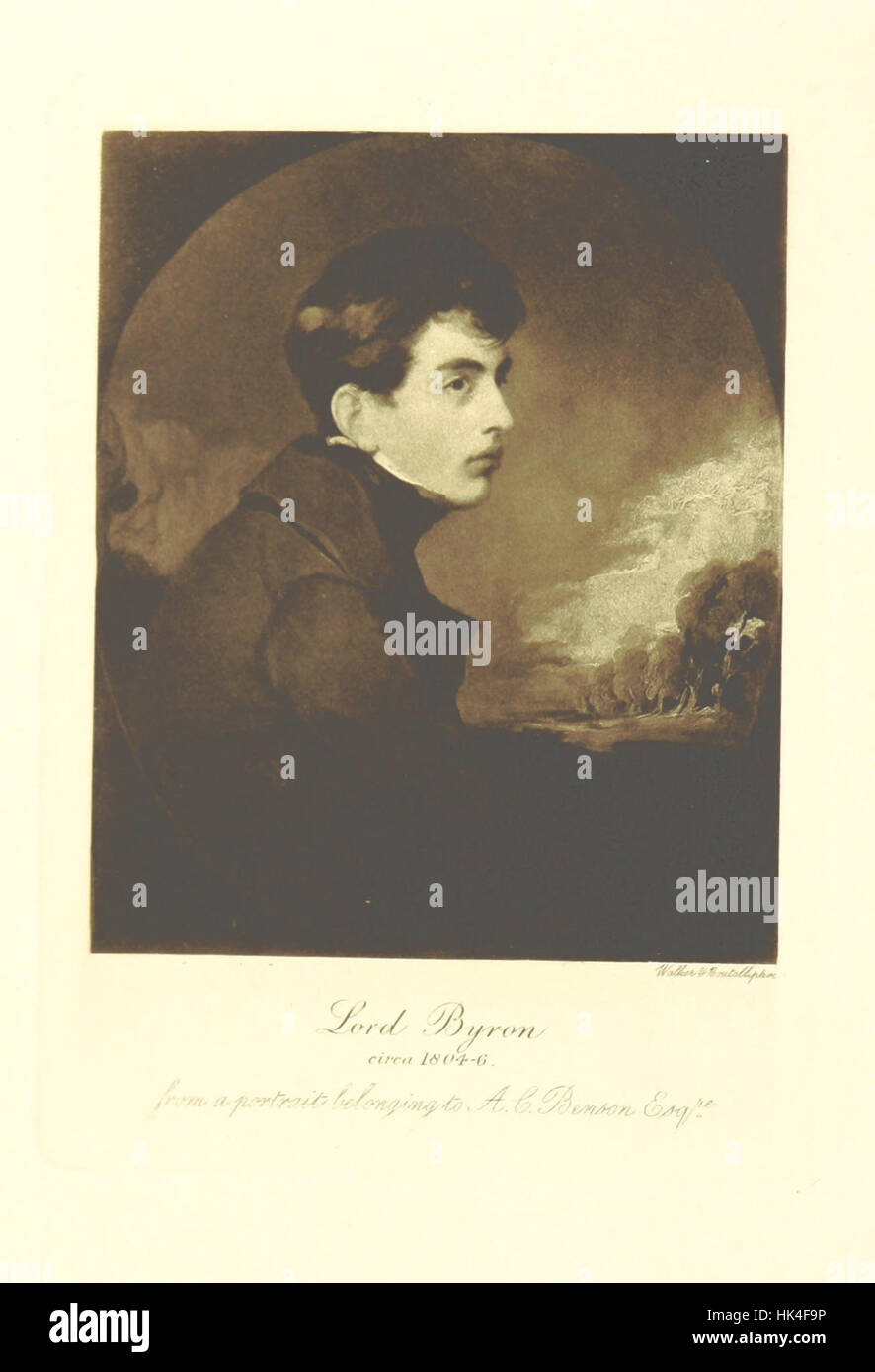 A page from 'The Works of Lord Byron,' featuring revised content and ...