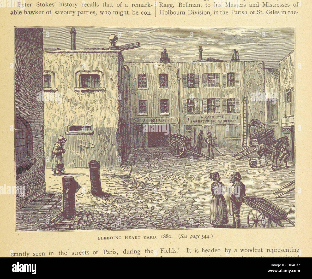 Image from 'Old & New London', showing a depiction of London's ...