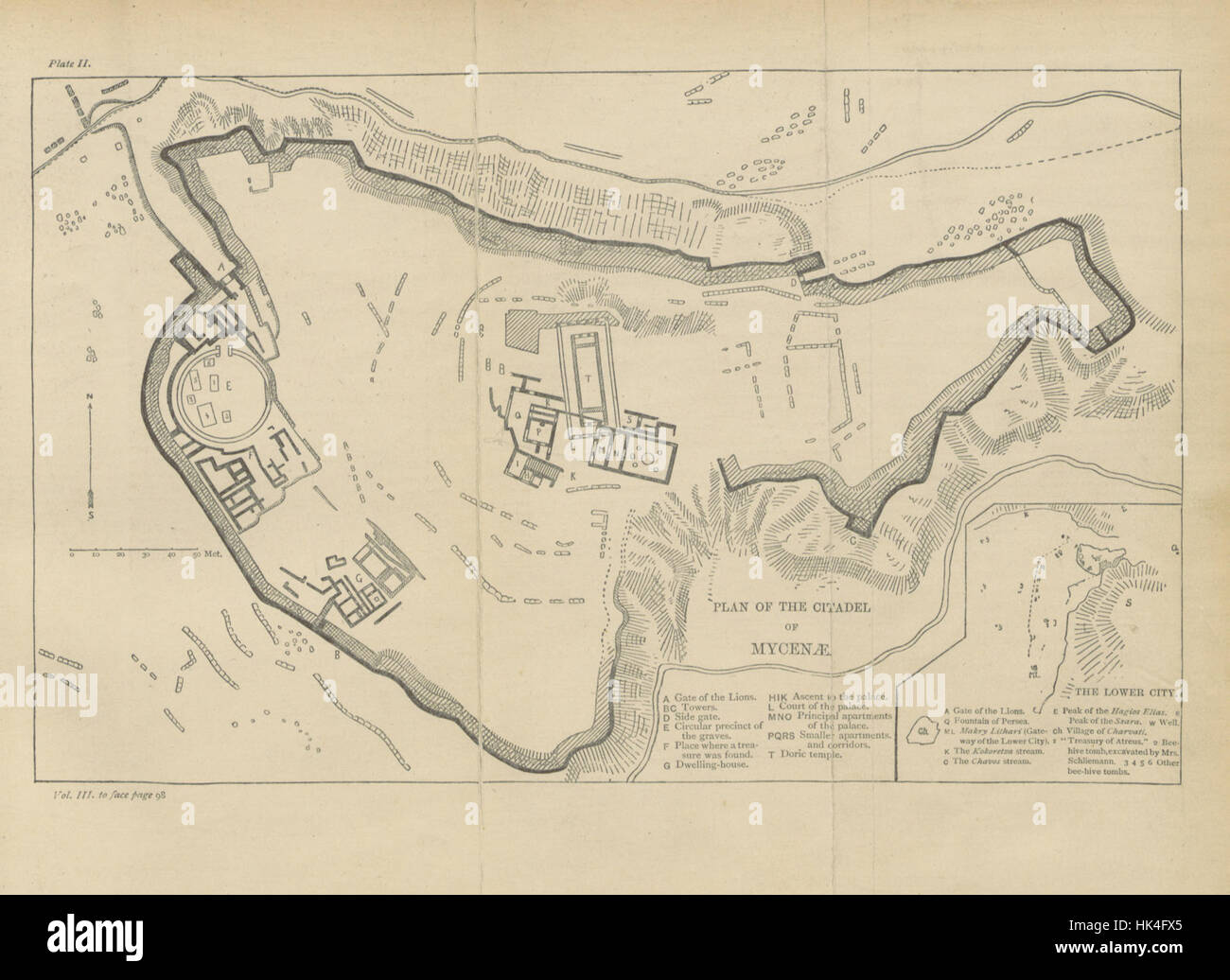 Image from 'Pausanias's Description of Greece,' illustrating key sites ...