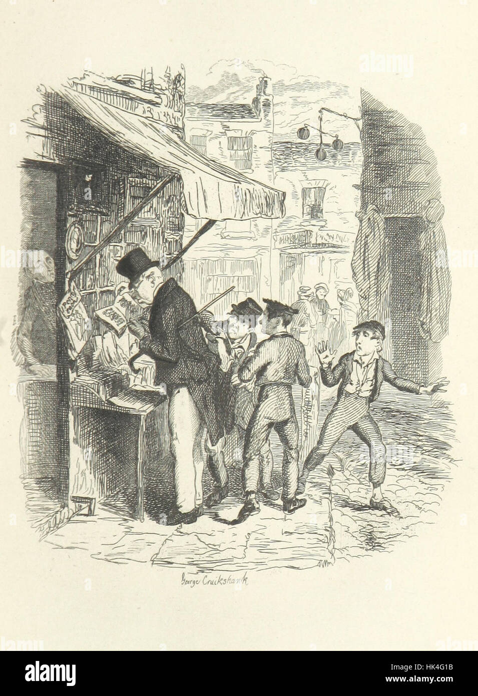 A photograph from 'Works of Charles Dickens', showing an illustration ...