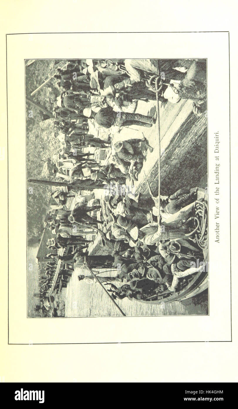 Illustration from 'The Rough Riders', depicting key scenes and actions ...
