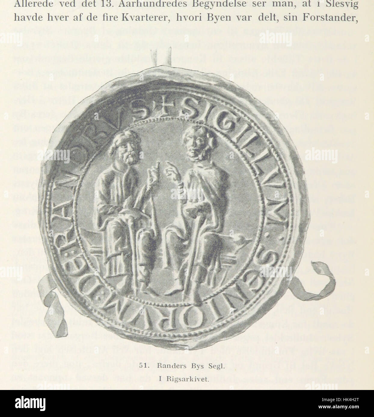 Illustration from 'Danmarks Riges Historie,' depicting significant events from Danish history ...