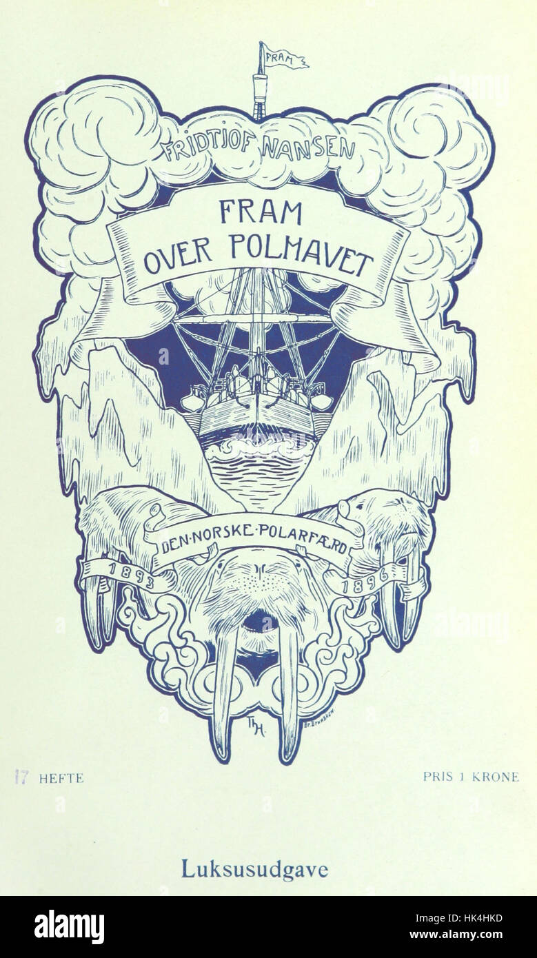 Image showing the Norwegian polar expedition over the Arctic Ocean from ...