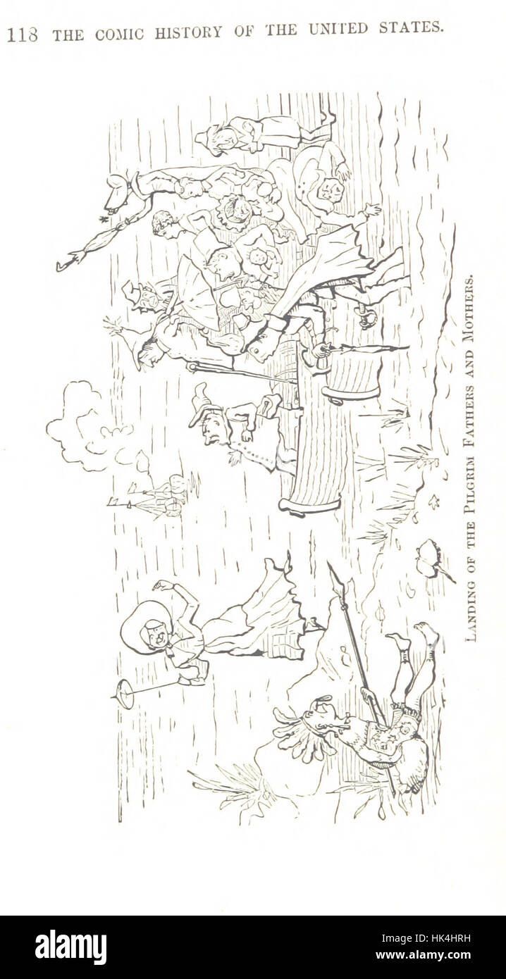 Illustration from 'The Comic History of the United States', a humorous ...