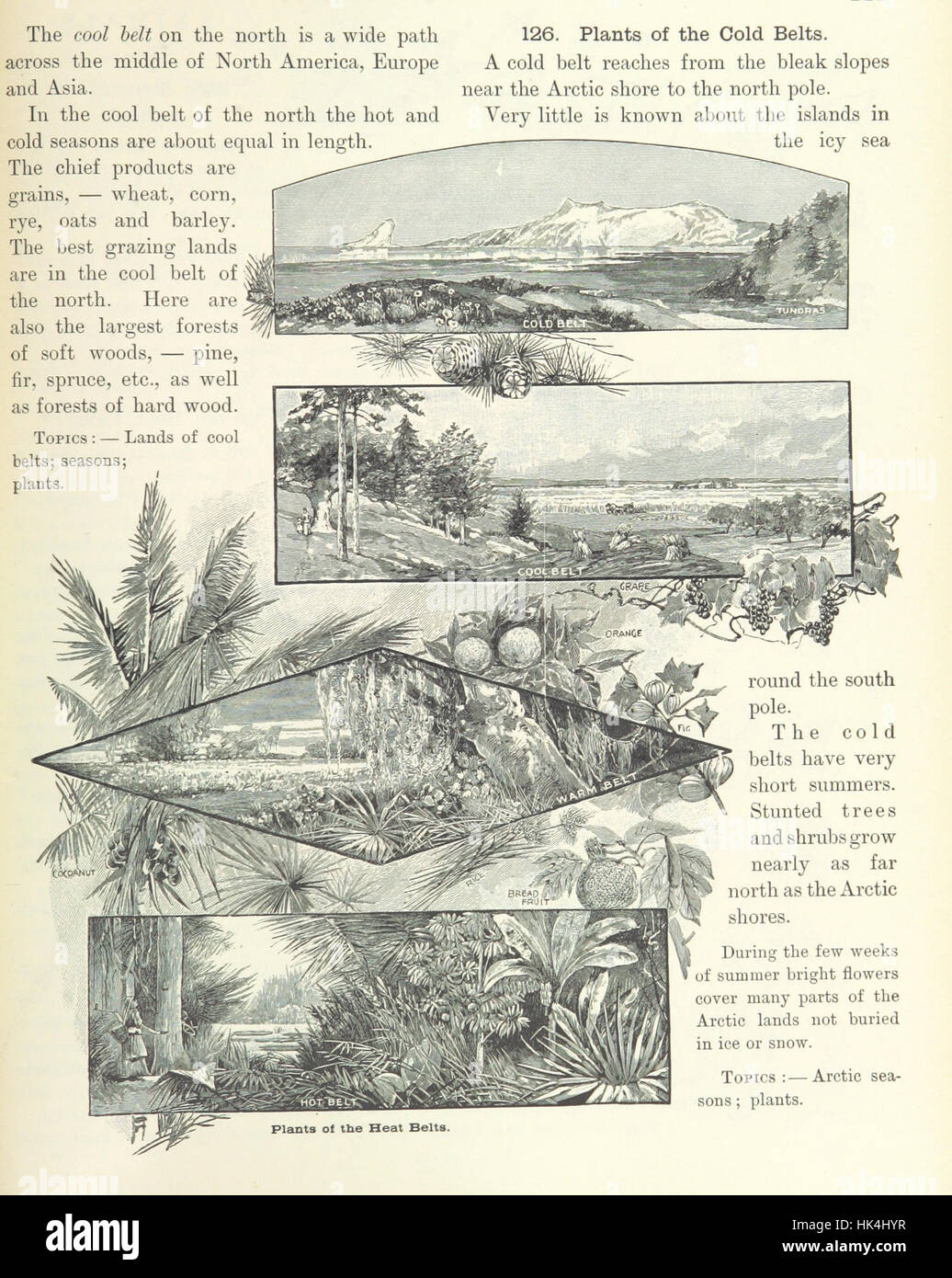 Image from 'Elements of Geography' showing educational illustrations of ...