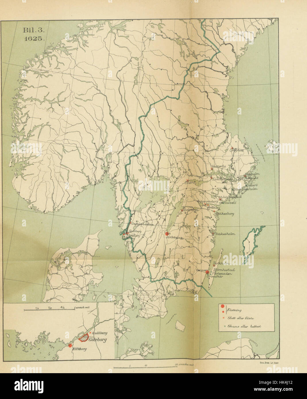 Illustration from 'Historisk översikt över Sveriges Befästningsväsen ...