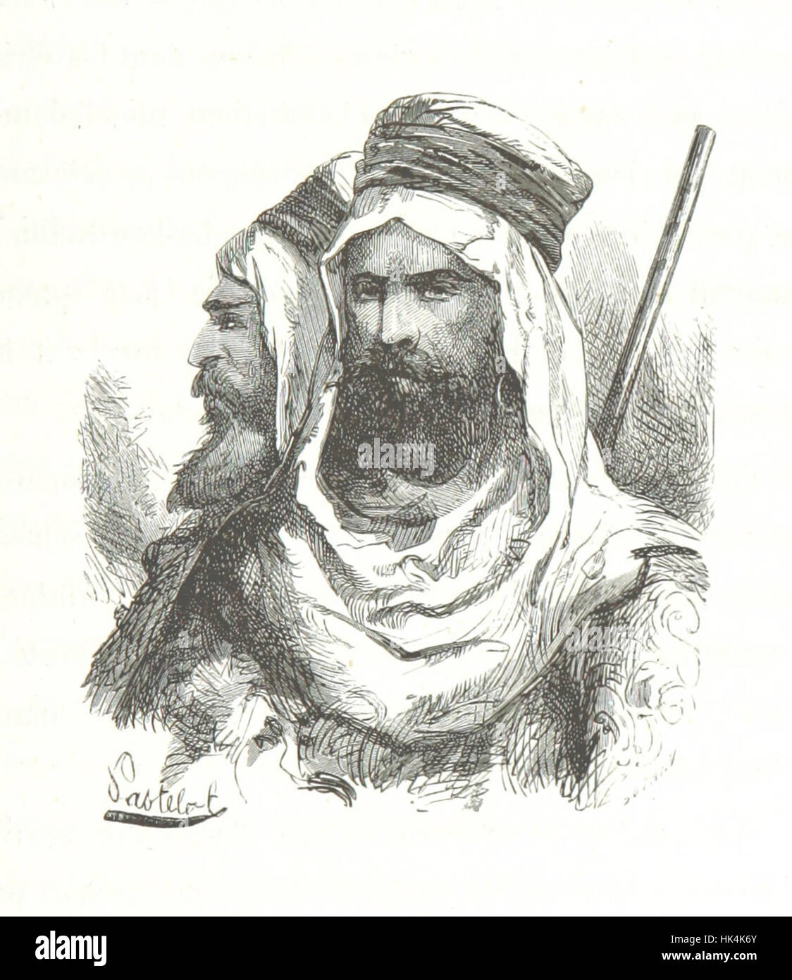 Photograph from page 127 of 'A travers la Kabylie', showing a scene in ...