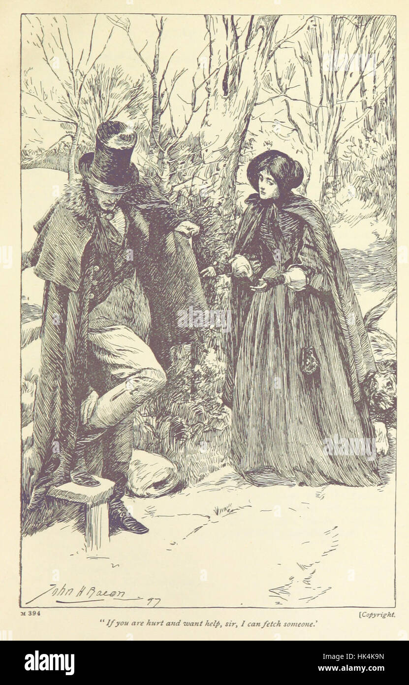 Illustration from 'Jane Eyre,' depicting a key scene from Charlotte ...