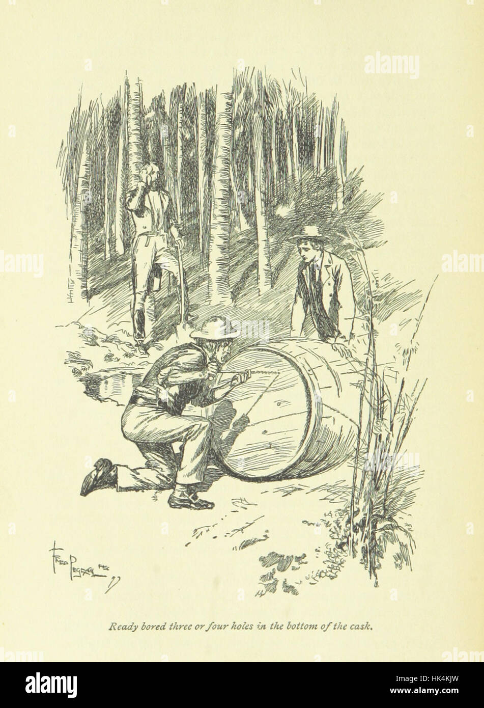 An illustration from 'Masterman Ready,' showcasing a scene from the ...