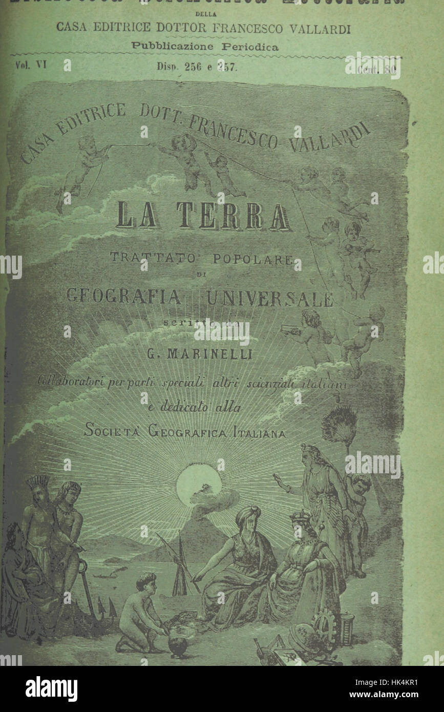 An image from 'La Terra', an Italian geography book featuring maps and ...