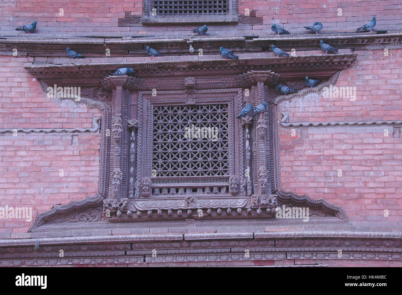 Traditional window architecture, Kathmandu Stock Photo - Alamy