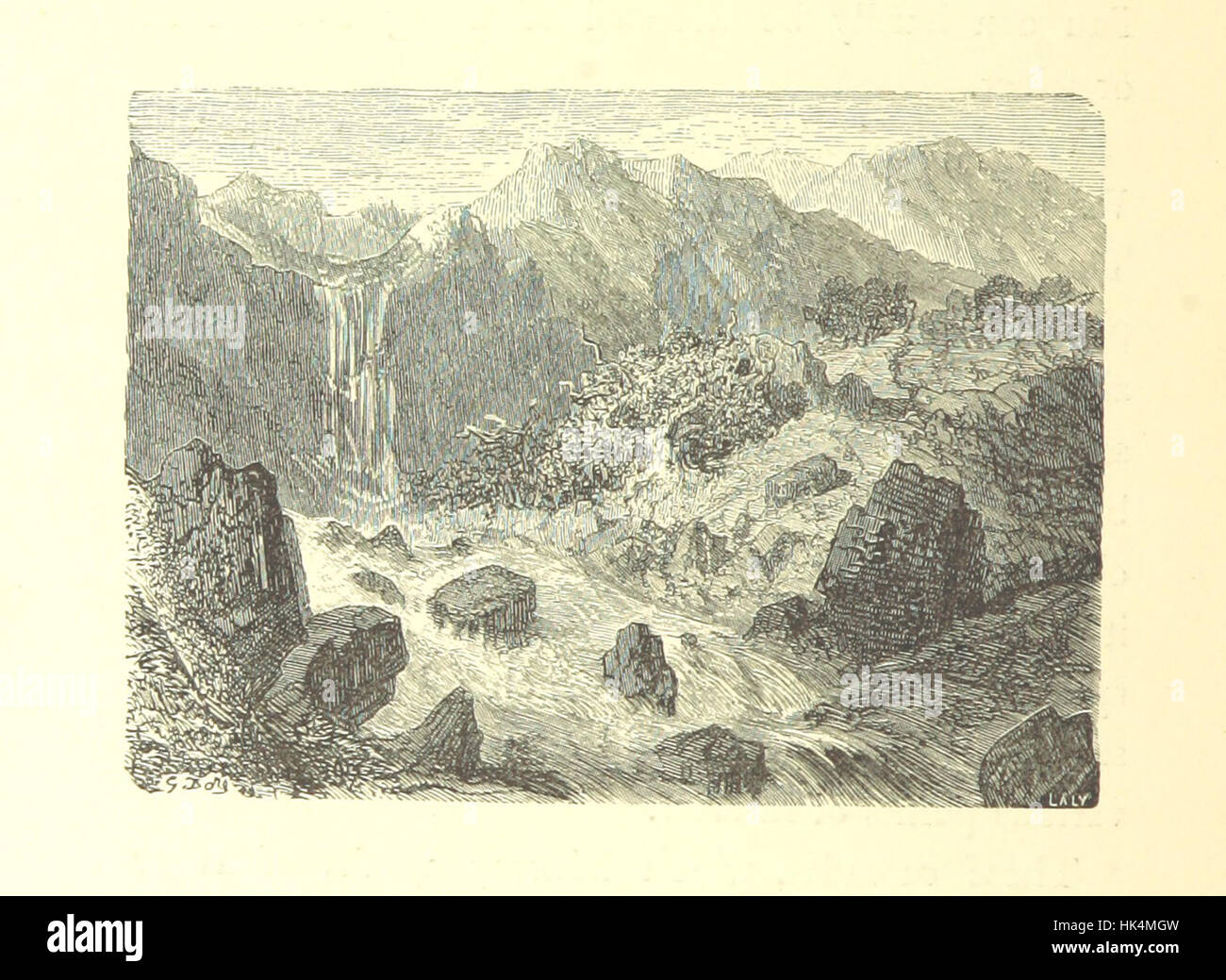 Illustration from 'The Pyrenees', depicting summer life at French ...