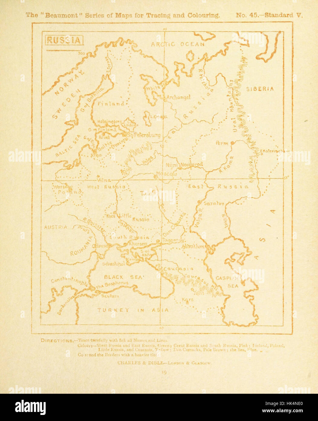 Illustration from 'The Beaumont Geography and Map Tracing Book ...