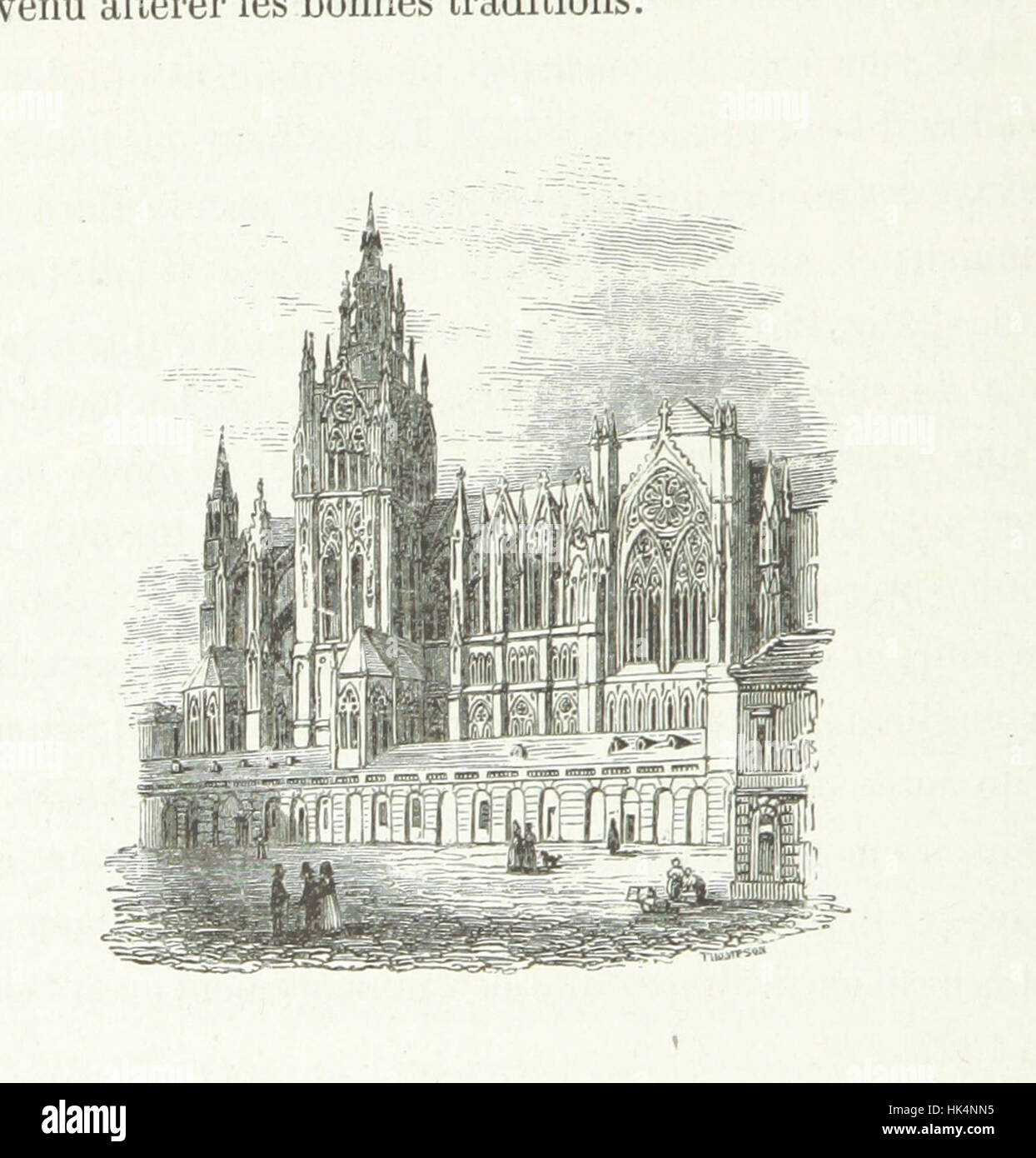 Illustration from 'Les Cathédrales de France', depicting French ...