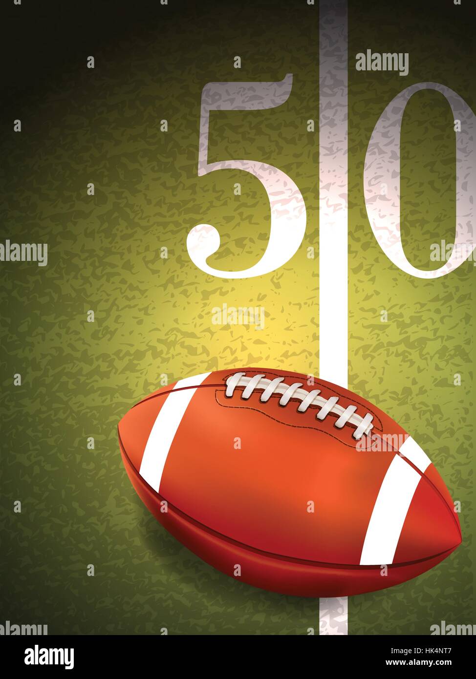 American football field fifty yard Stock Vector Images - Alamy