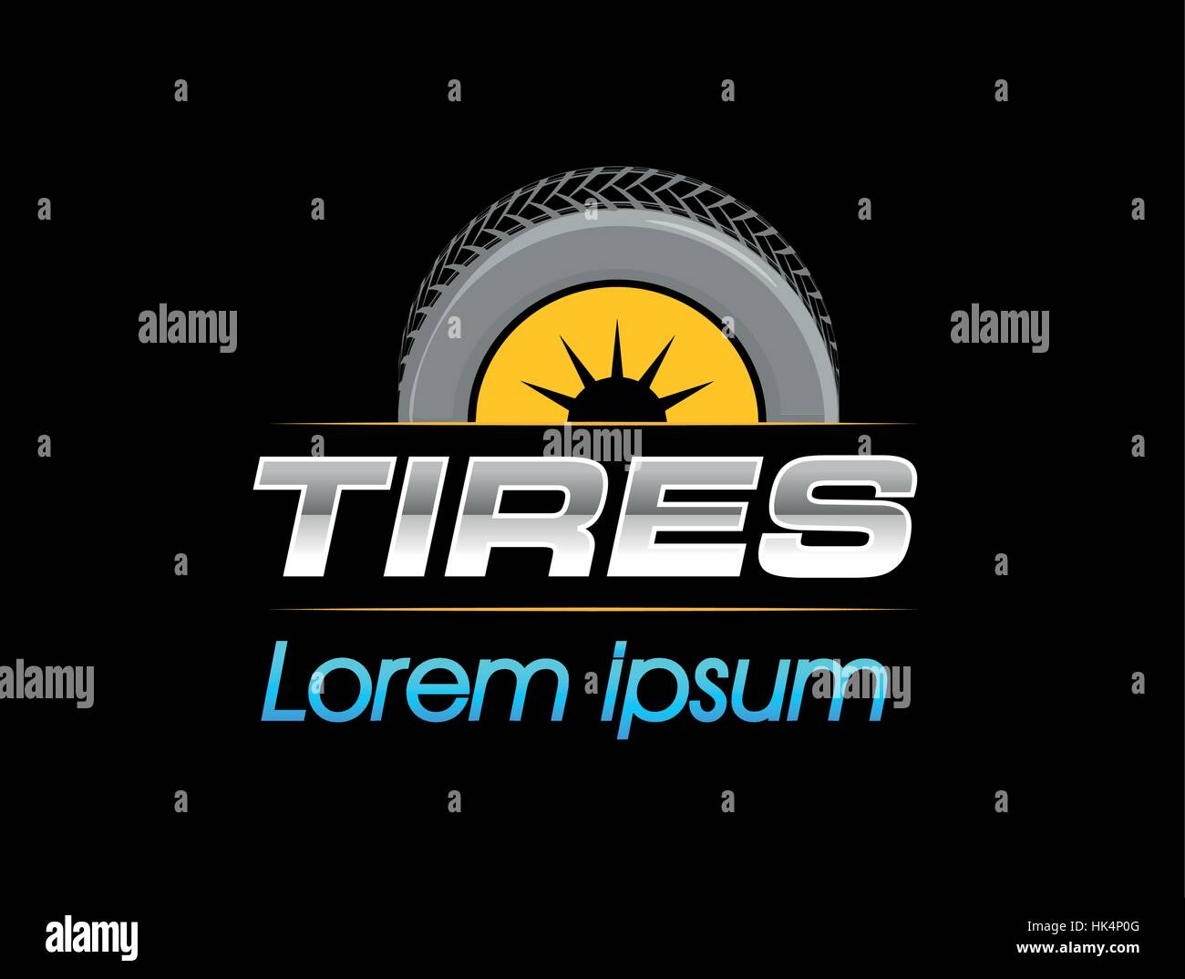 Tires Logo Design Concept. EPS 8 supported Stock Vector Image & Art - Alamy