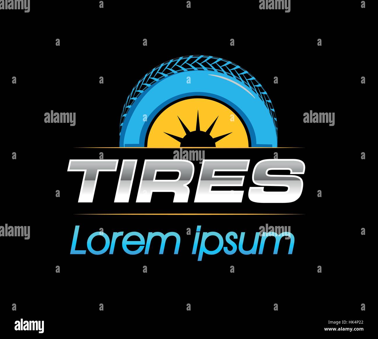 Tires Logo Design Concept. EPS 8 supported Stock Vector Image & Art - Alamy