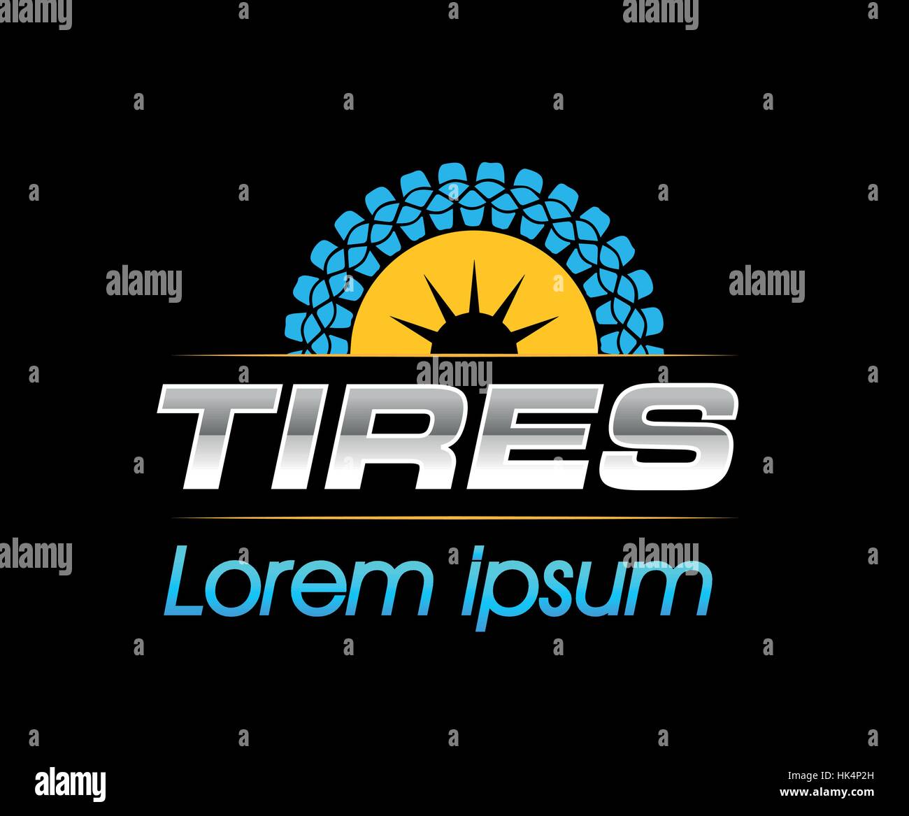 Tires Logo Design Concept. EPS 8 supported Stock Vector Image & Art - Alamy