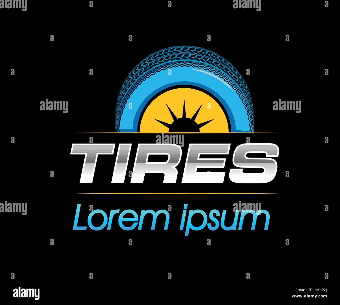 Tires Logo Design Concept. EPS 8 supported Stock Vector Image & Art - Alamy