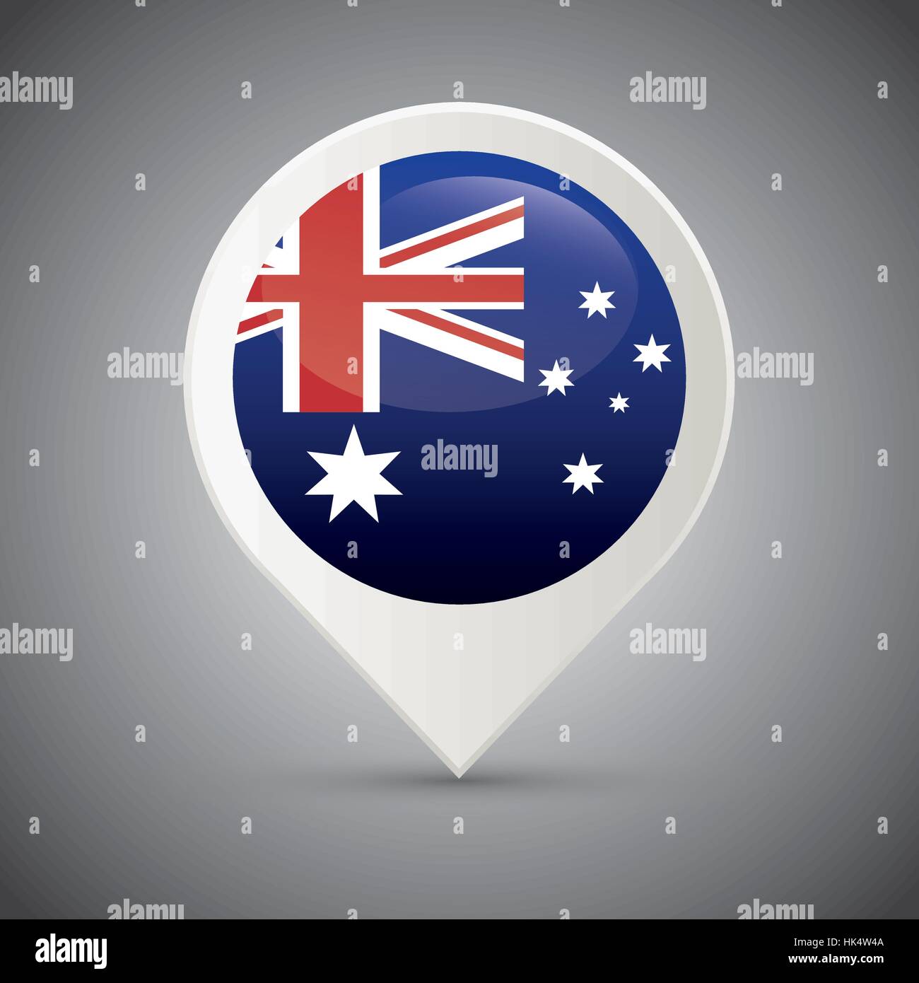 national flag australia related emblem image vector illustration design ...