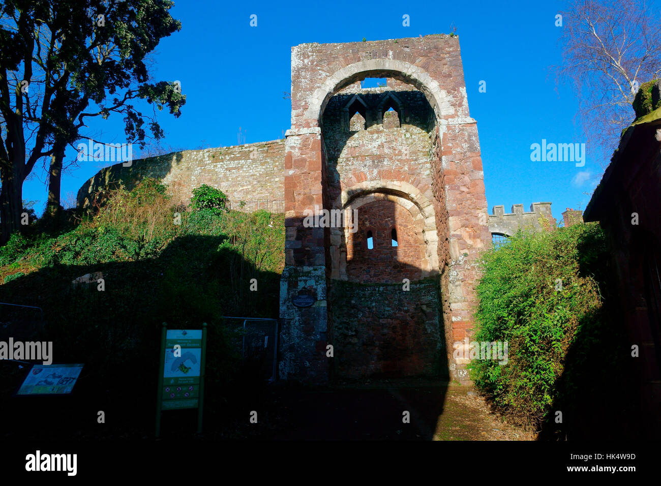 Exeter roman walls hi-res stock photography and images - Alamy