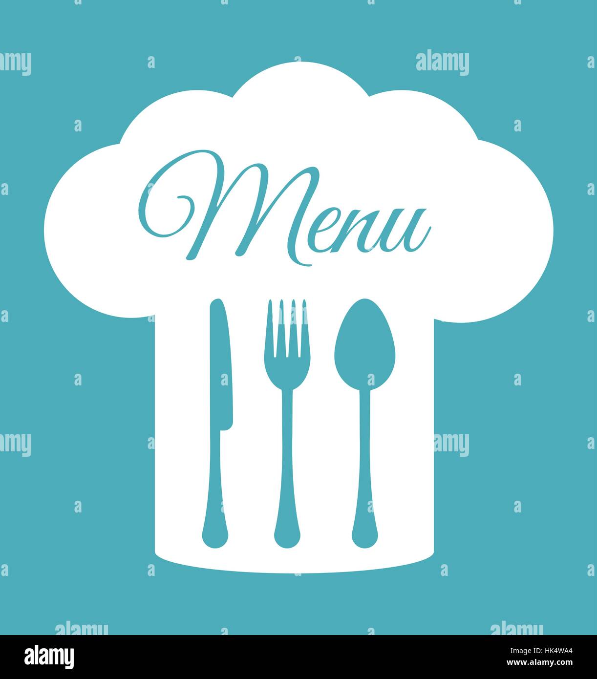 menu cursive font emblem image vector illustration design Stock Vector ...
