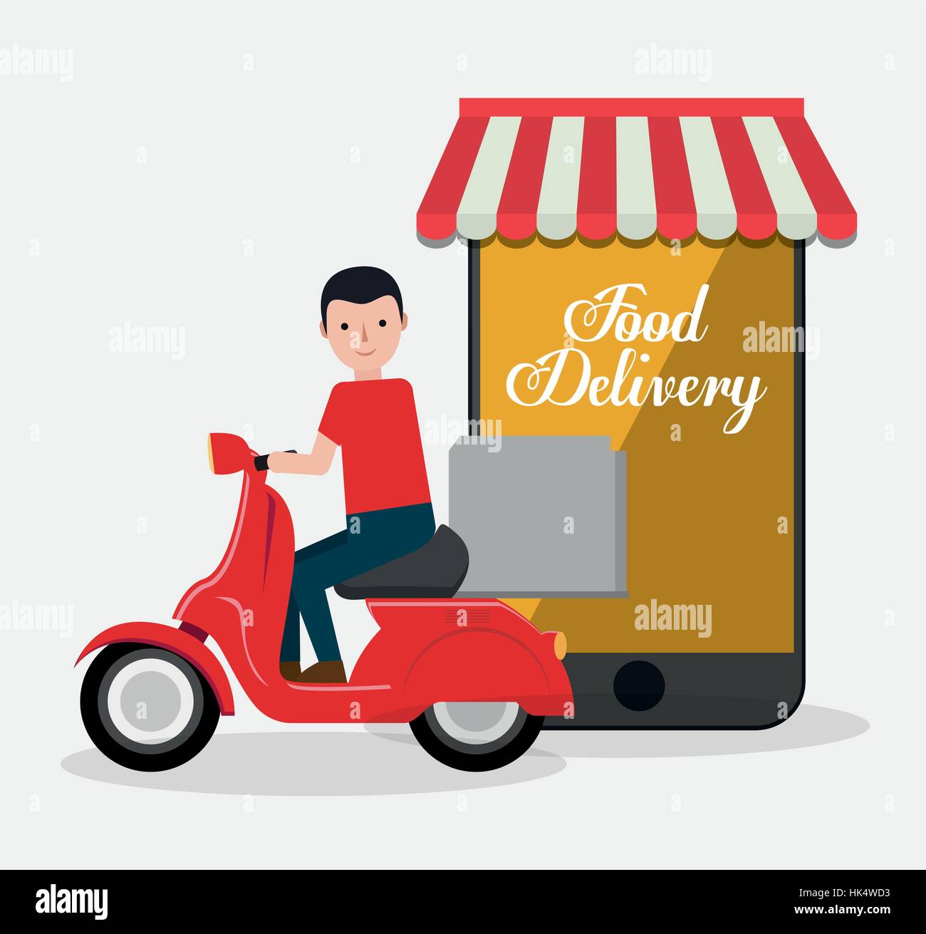 web or online food delivery related icons image vector illustration ...
