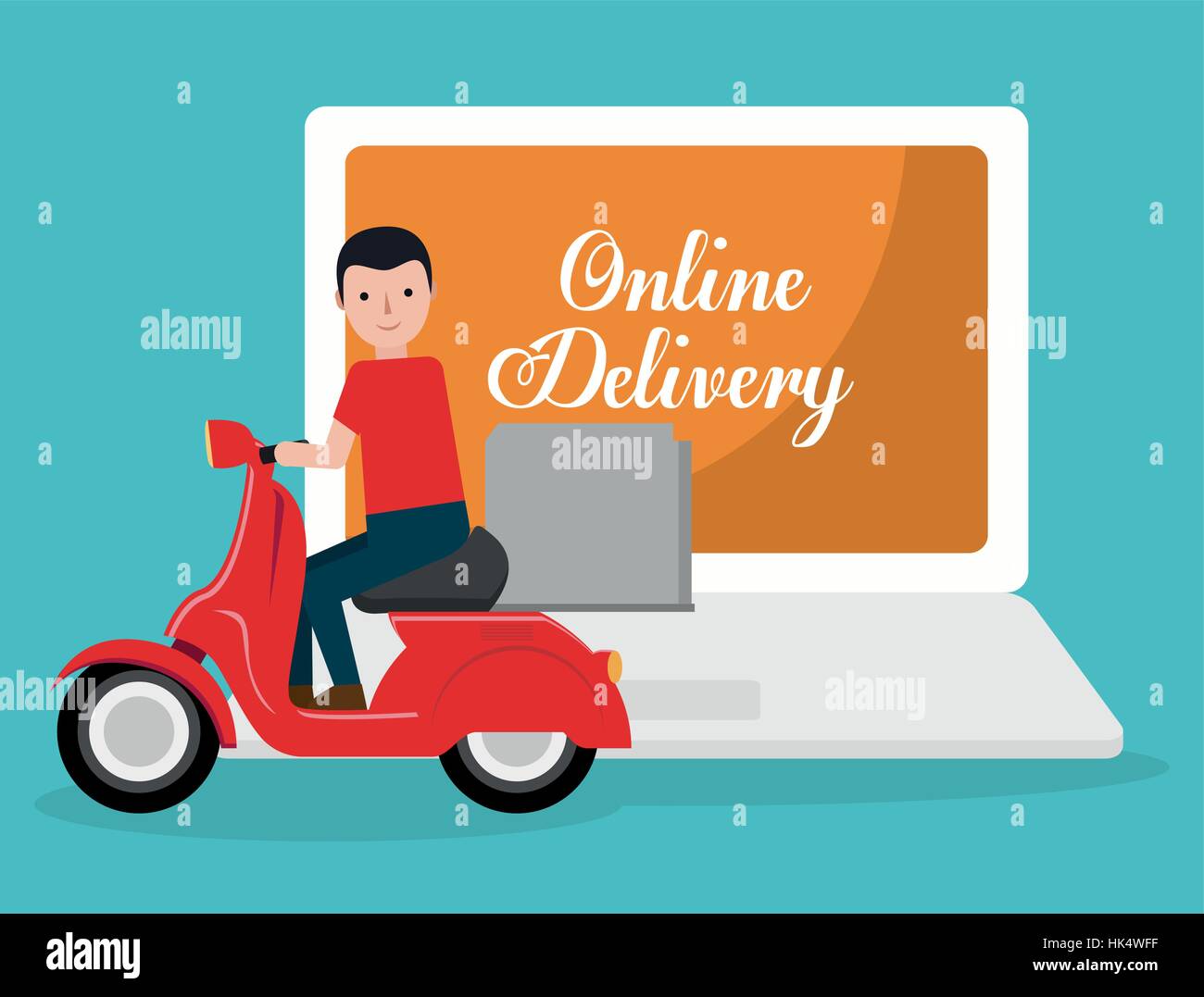 web or online food delivery related icons image vector illustration ...