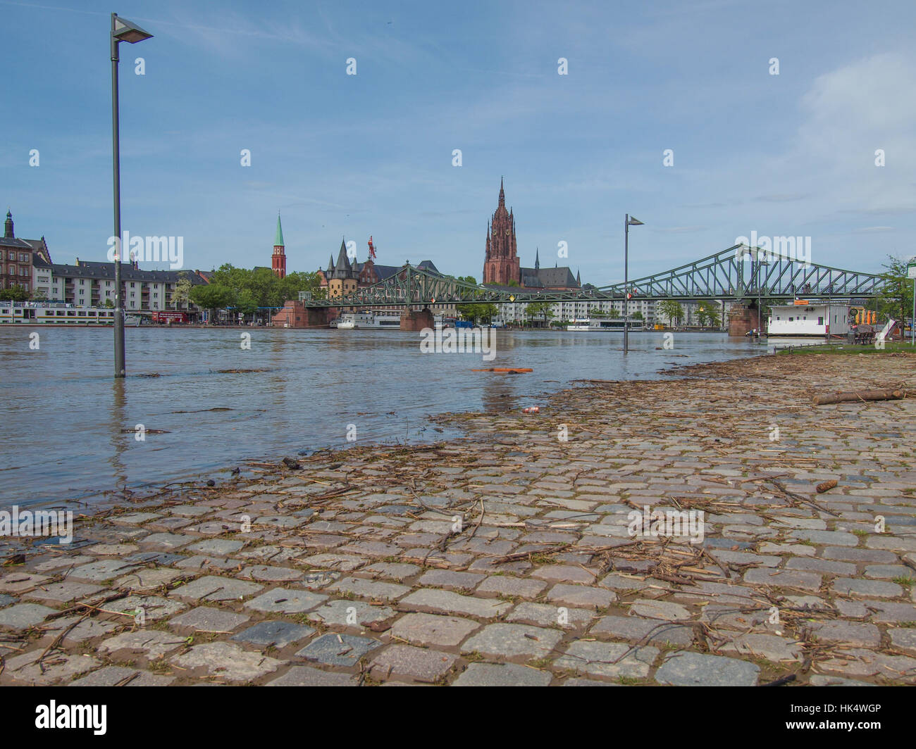waves, germany, german federal republic, flood, high, tall, river ...