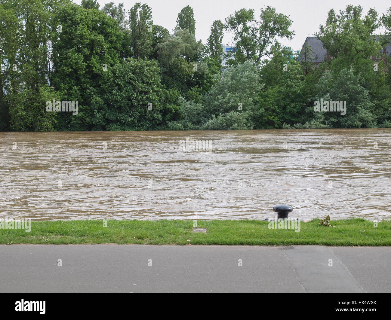 waves, germany, german federal republic, flood, high, tall, river ...