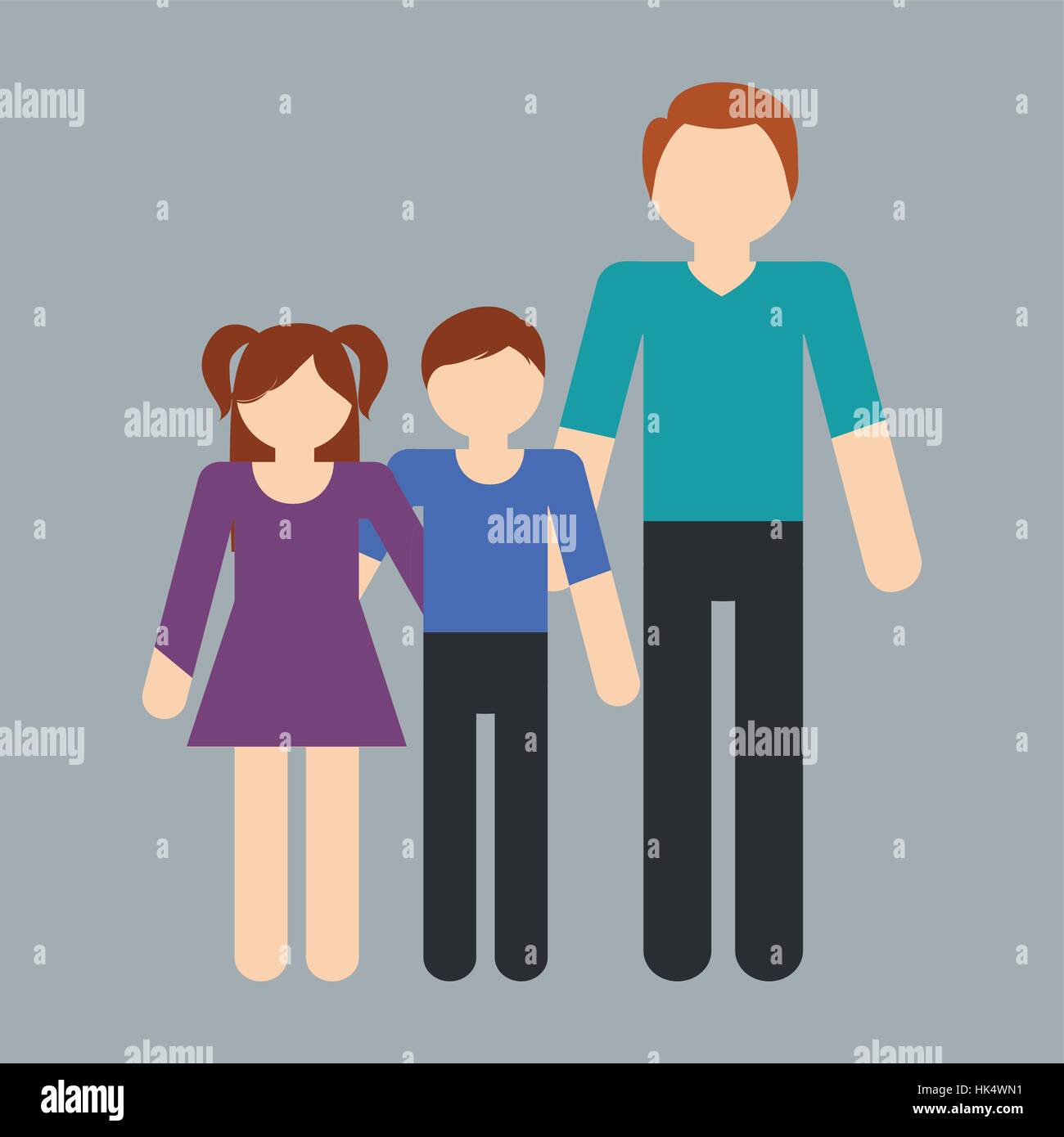 single father family icon image vector illustration design Stock Vector ...