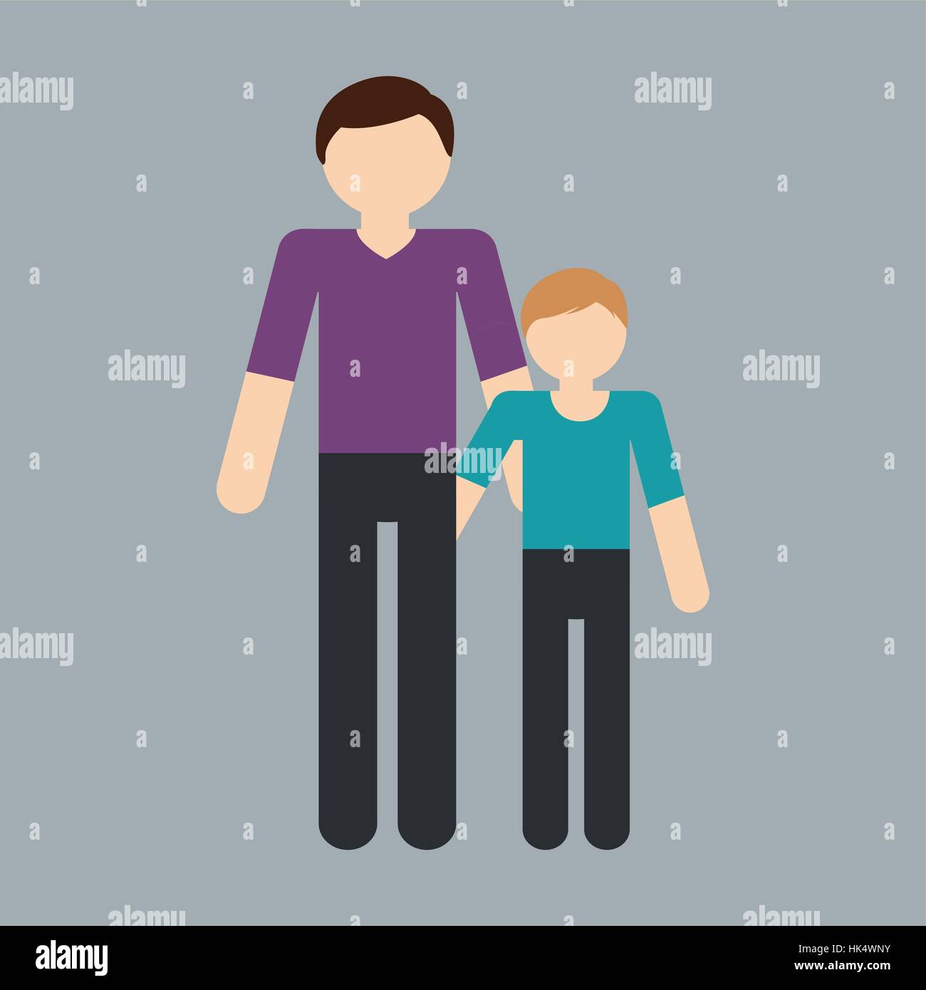 single father family icon image vector illustration design Stock Vector ...