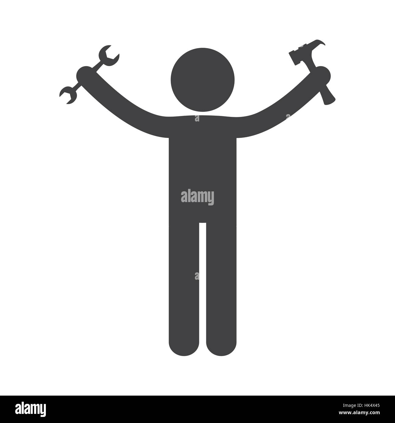 under construction related pictogram image vector illustration design ...