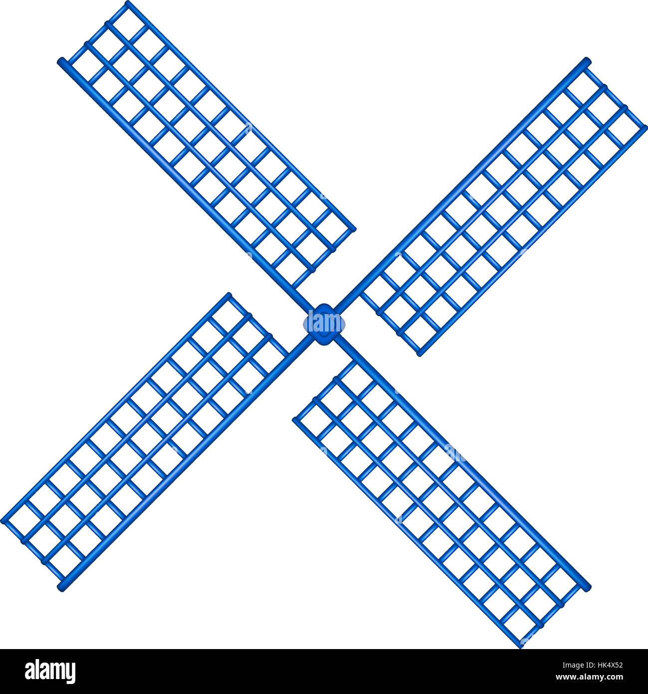 Wooden windmill in blue design Stock Vector Image & Art - Alamy