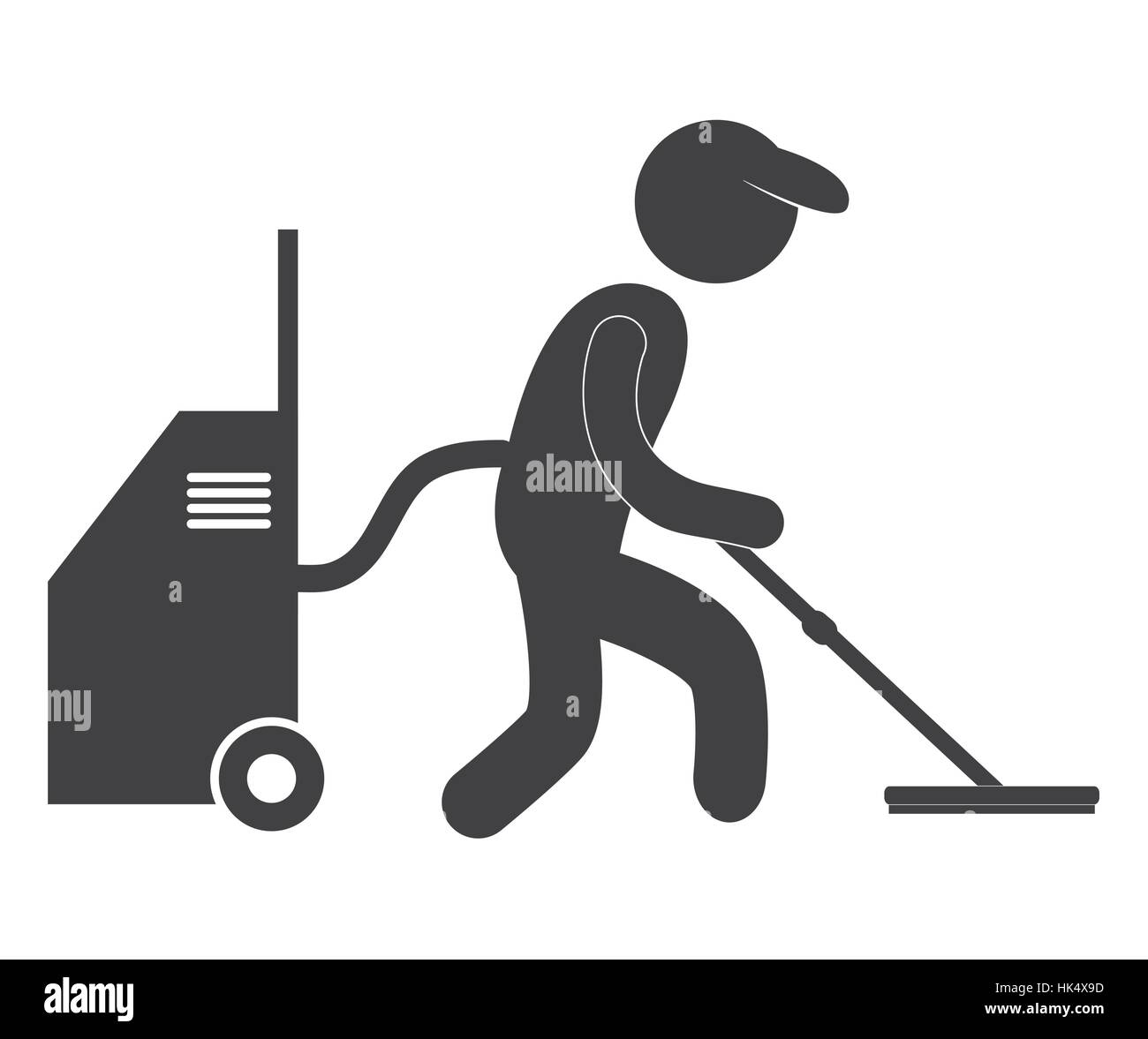 cleaning service worker pictogram icon image vector illustration design ...