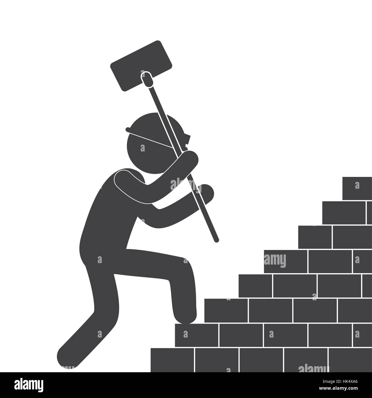 under construction related pictogram image vector illustration design ...