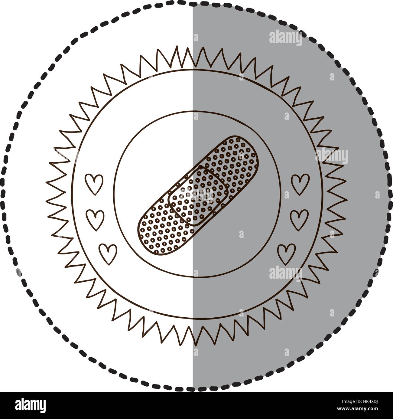 Circular Band Aid High Resolution Stock Photography and Images - Alamy