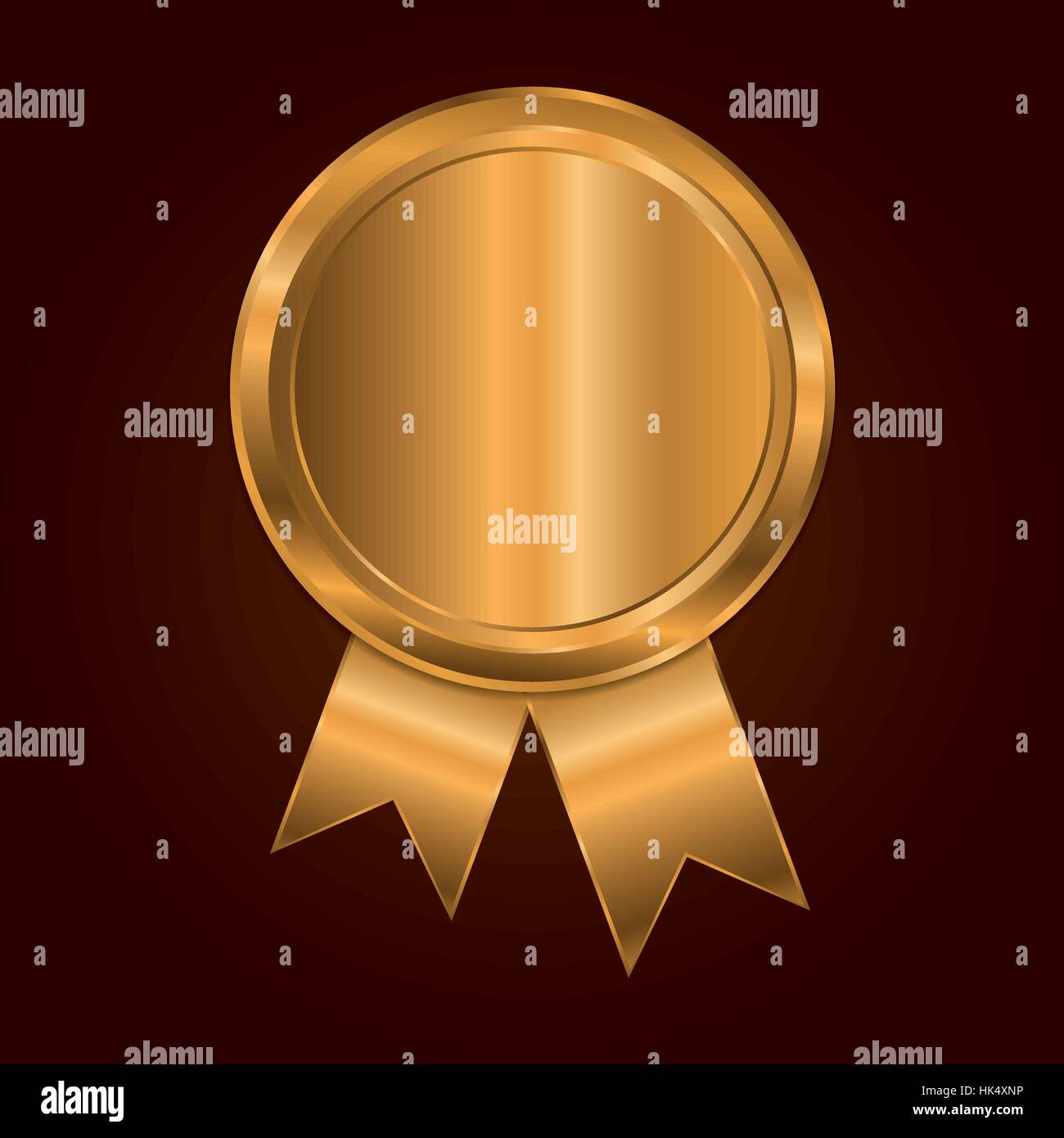 gold blank metallic label or seal icon image vector illustration design ...