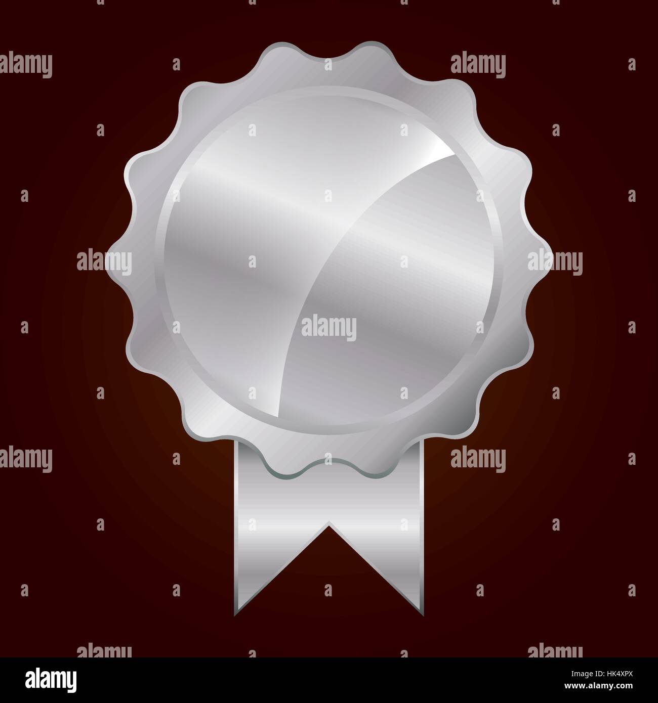 silver blank metallic label or seal icon image vector illustration ...