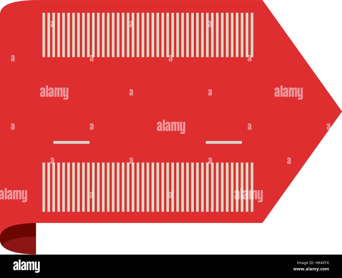 color price tag with right side with triangular shape vector ...